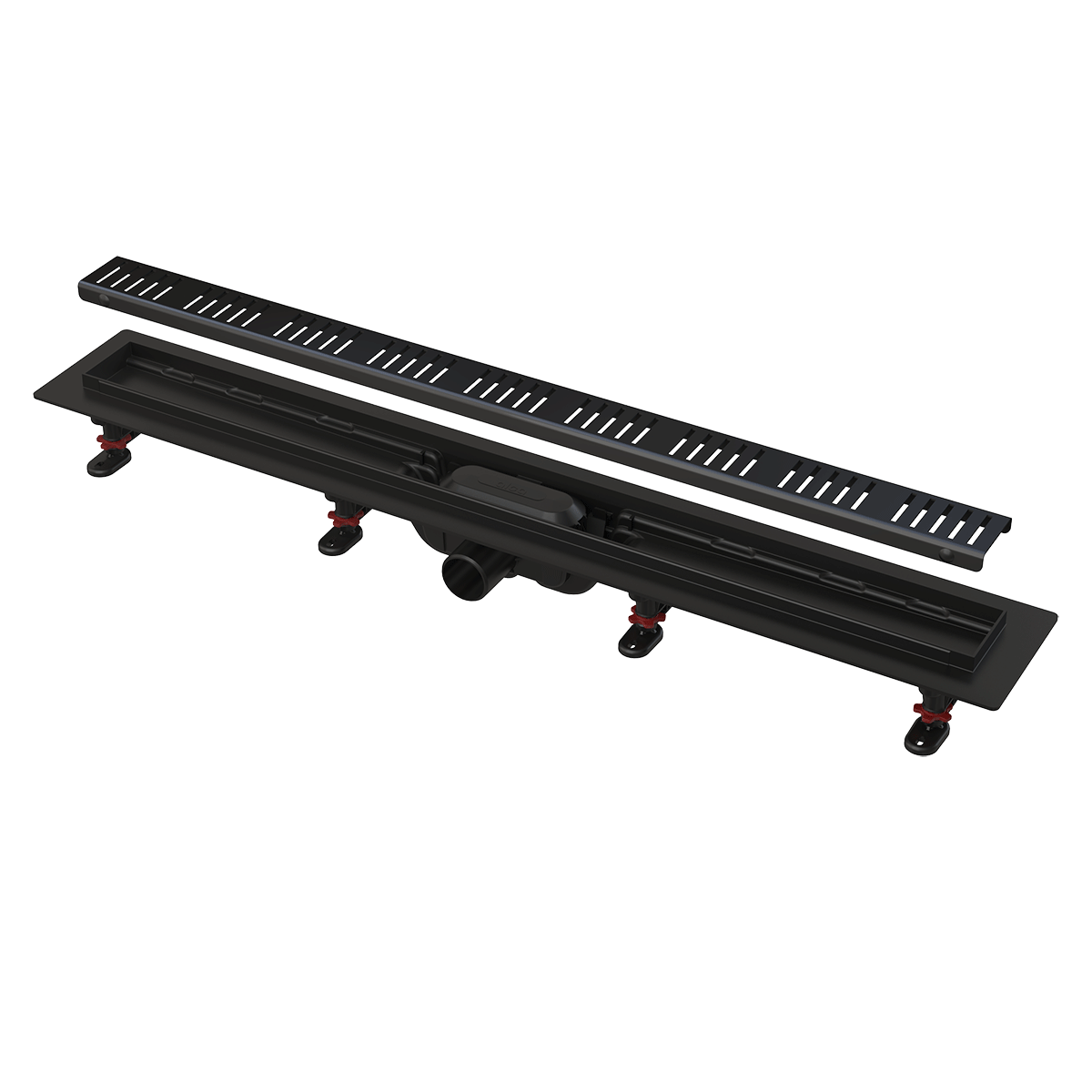 Душевой лоток Alcaplast APZ10BLACK-750M с решеткой цвет Черный матовый