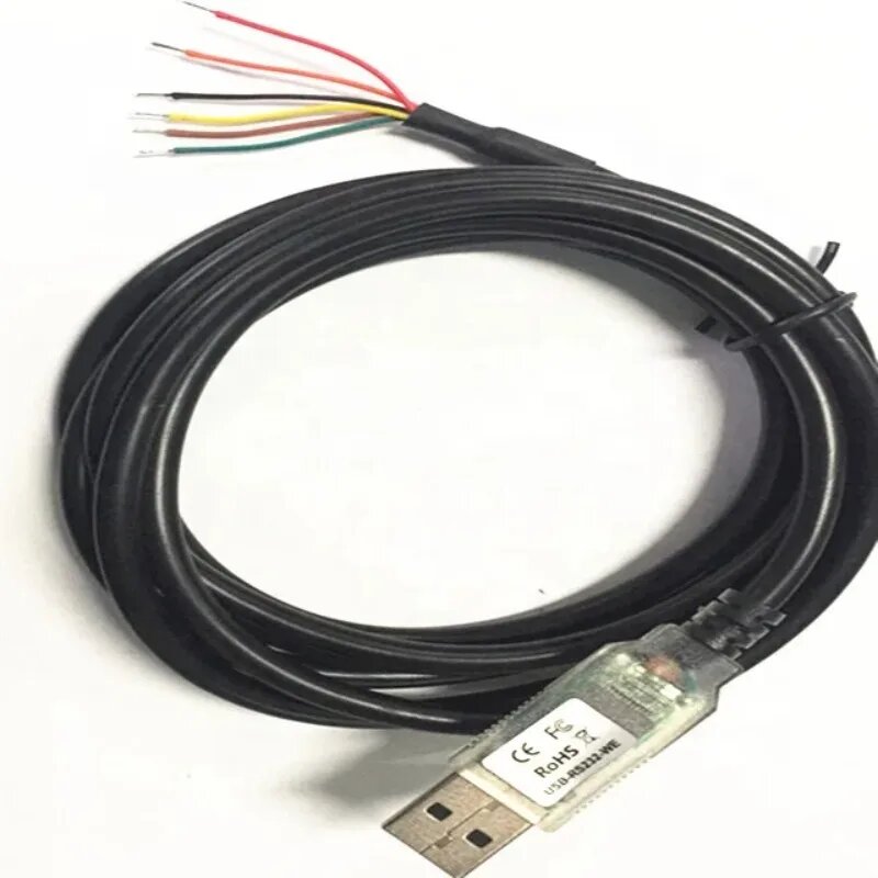 USB-RS232 кабель FTDI с прозрачной оболочкой