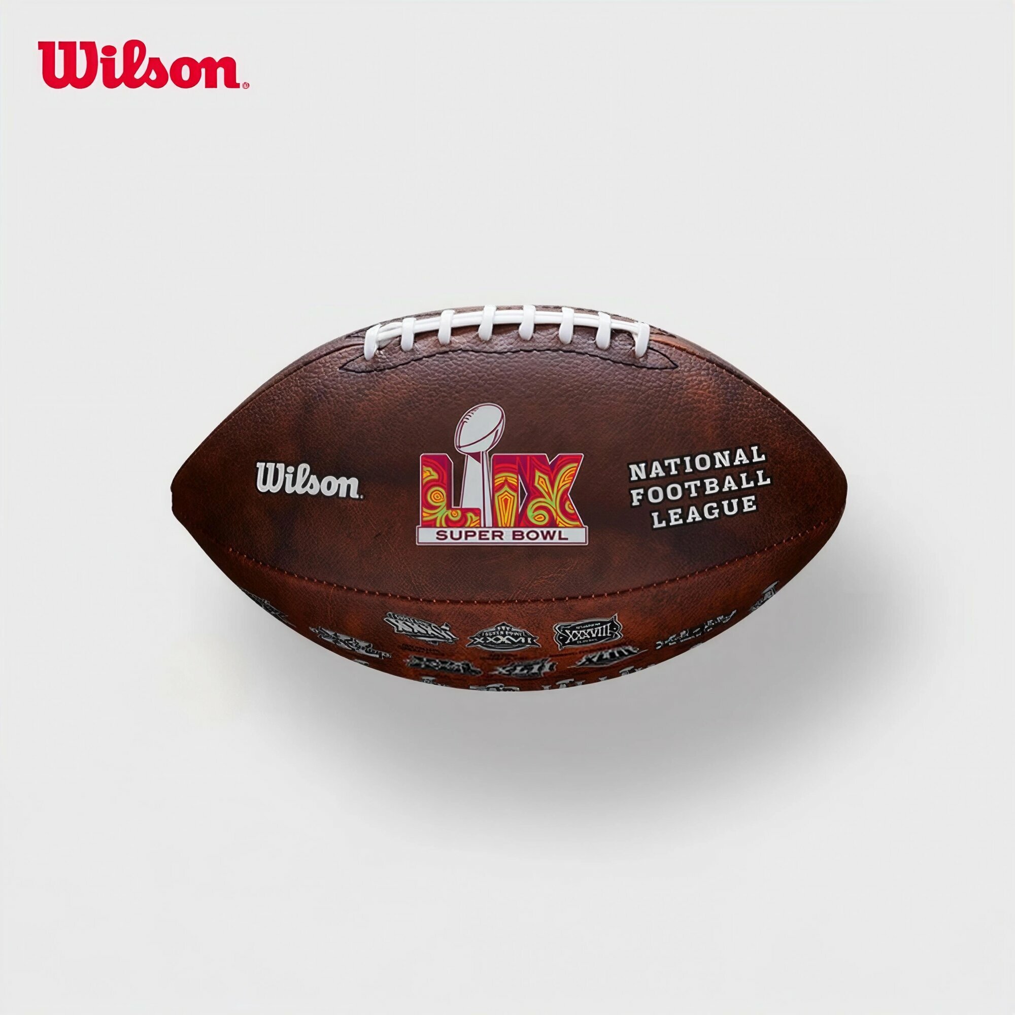 Американский футбол Wilson Super Bowl LIX Throwback официальный сувенирный мяч NFL