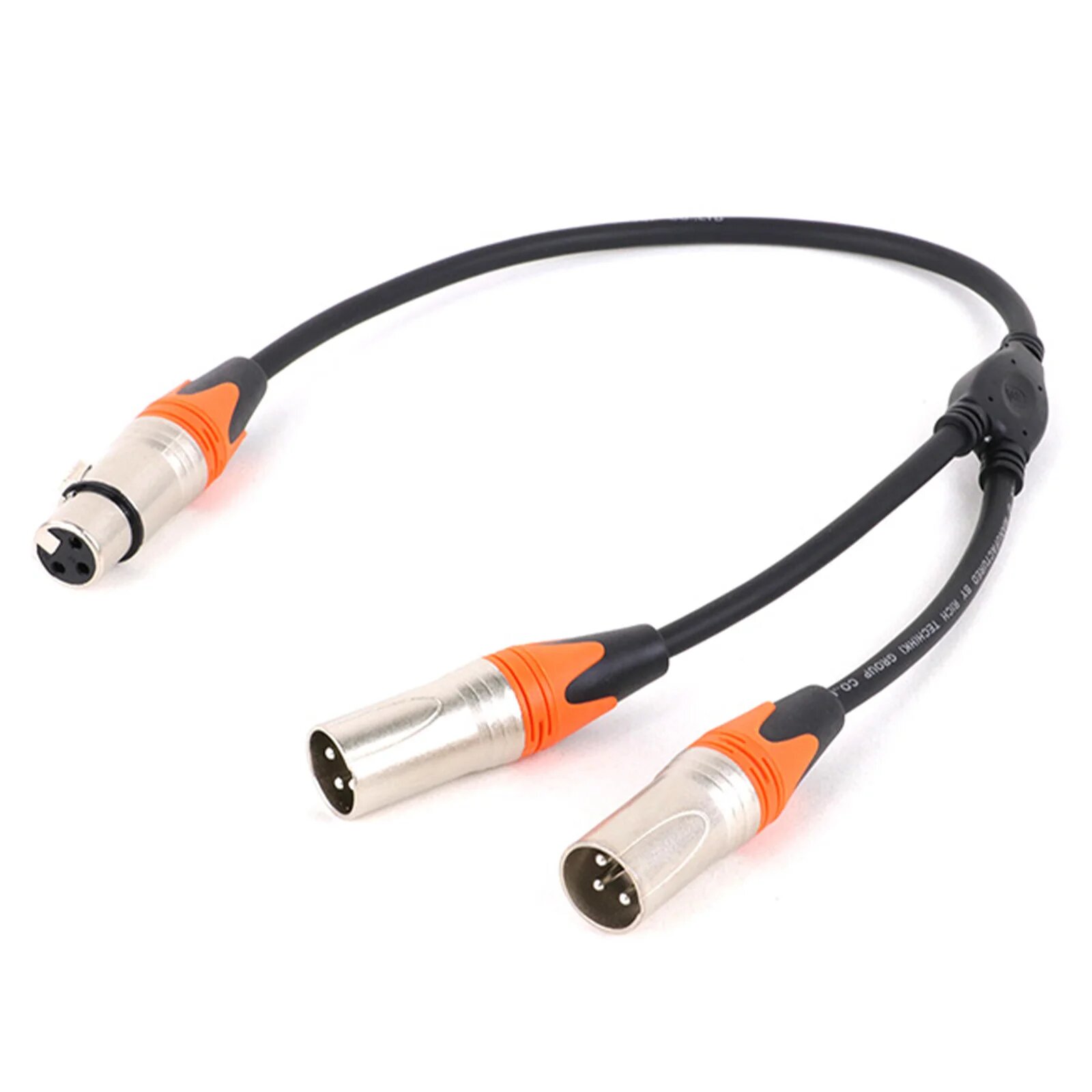 XLR разветвитель аудиокабель 0.3m FMM-Orange