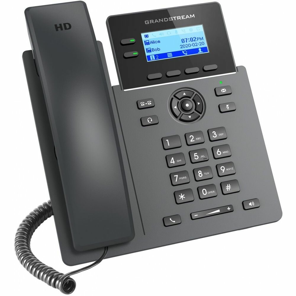 IP-телефон Grandstream GRP2602 чёрный для офисной телефонии