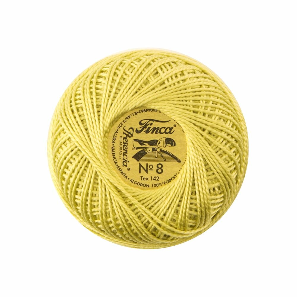 Мулине PRESENCIA HILATURAS "Finca Perle", Жемчужное, №8, однотонный цвет 5224, 1 шт