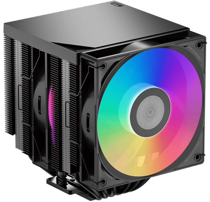 PCCooler RT620ProTC-BKAWYX-GL RT620Pro TC ARGB BK (115x/1200/1851/AM4/AM5,34.9дБ,500-2200об/мин, Al+т. трубки)