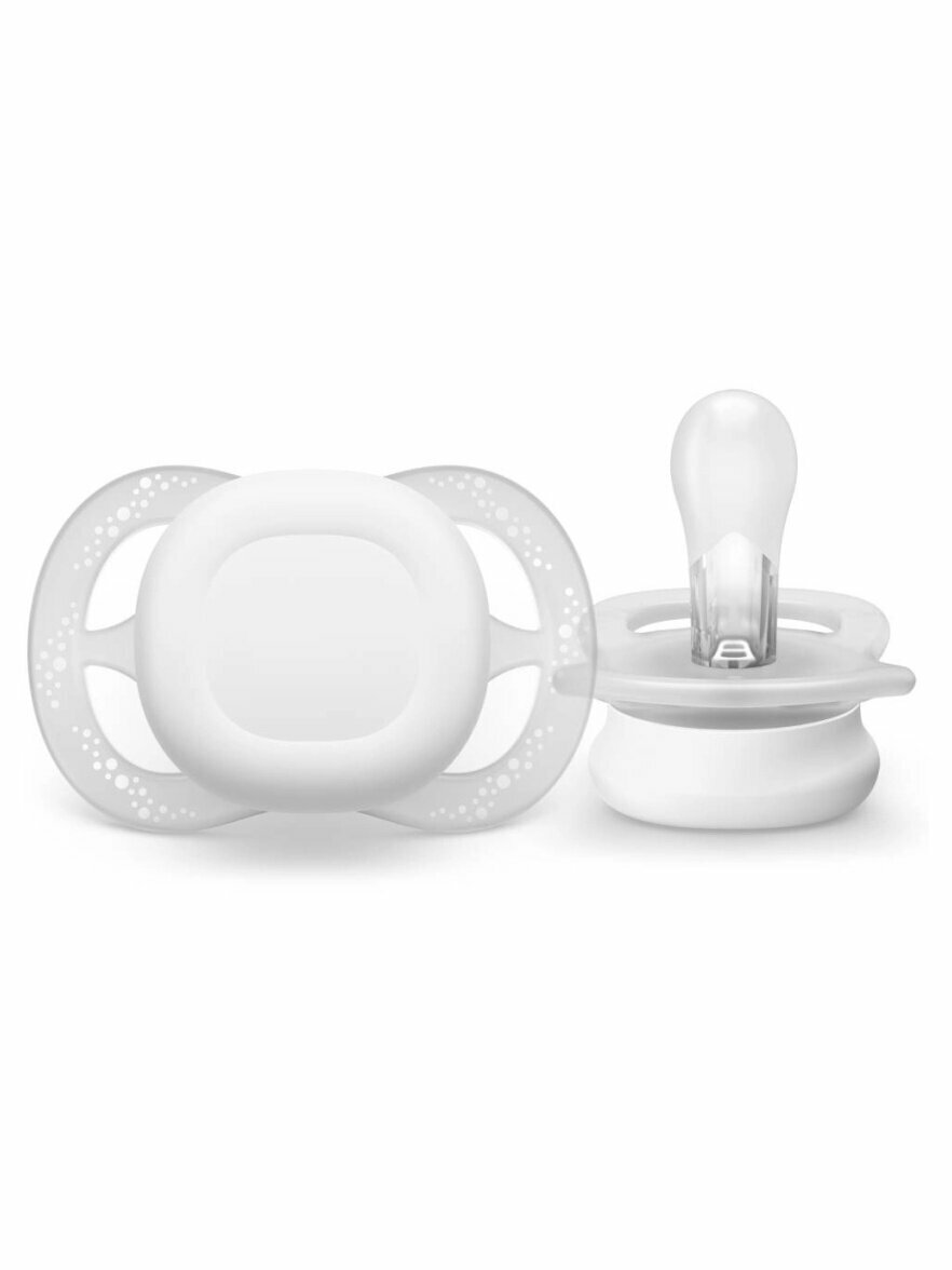 Пустышка Philips Avent SCF076/02 для новорожденных ultra start, белая, 0-2 мес, 1 шт