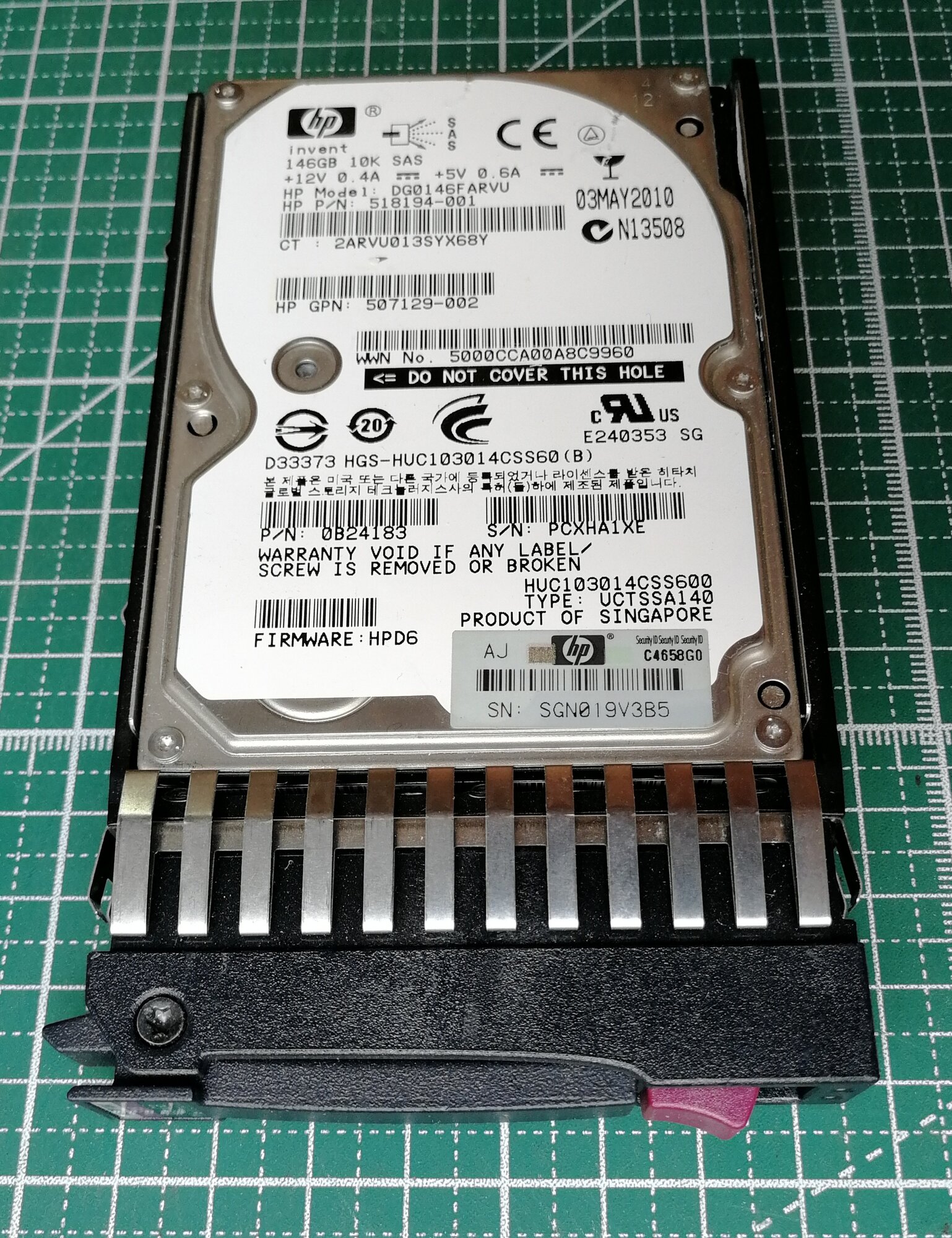 Жесткий диск HP 507125-B21 REF 146GB 10K 6G SAS 2.5 REF серверный уценка