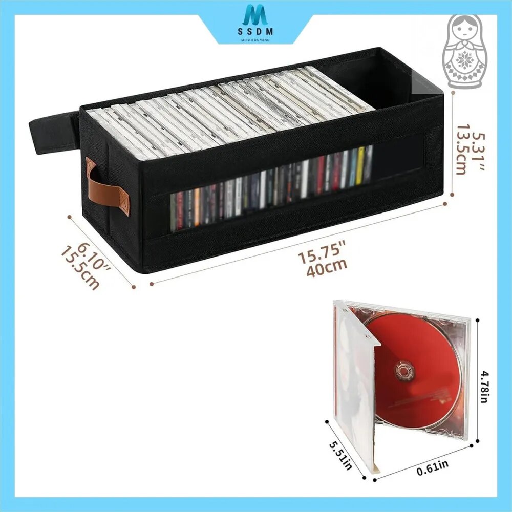 Коробка для CD с окном для DVD и CD