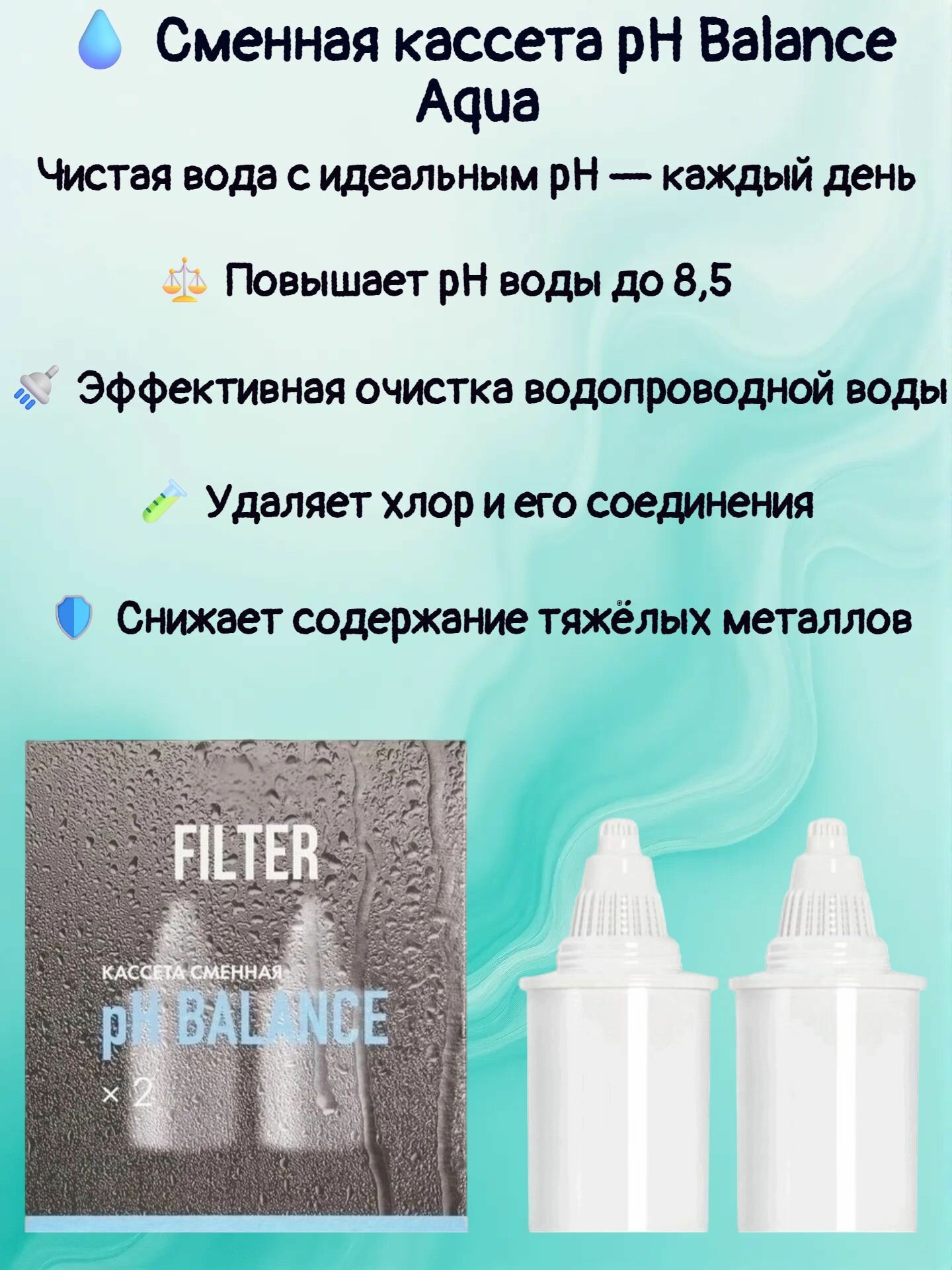 Сменная кассета pH Balance Aqua / Чистая вода с идеальным pH каждый день