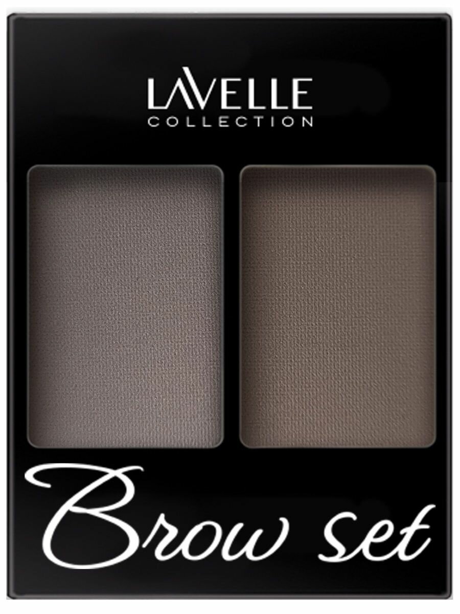 Lavelle Тени для бровей Duo, тон 01 графитовый