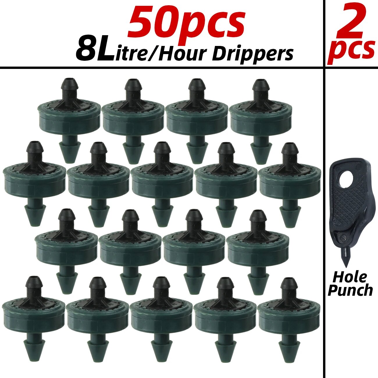 KESLA Автоматическая капельница для полива Черный, 4L Dripper-50pcs