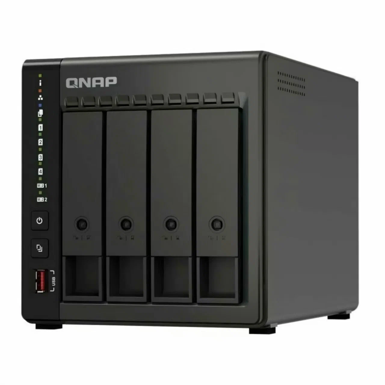 Сетевое хранилище QNAP TS-464C2-8G, 4 слота, 3,5-дюймовые и 2,5-дюймовые накопители
