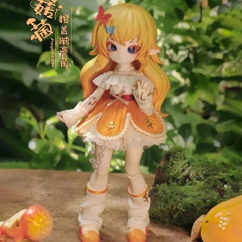 Кукла 1/12 BJD , Милые куколки и подвижные фигурки модный декор, подарок для девушек, MOGUJUN Series-Orange Amanita