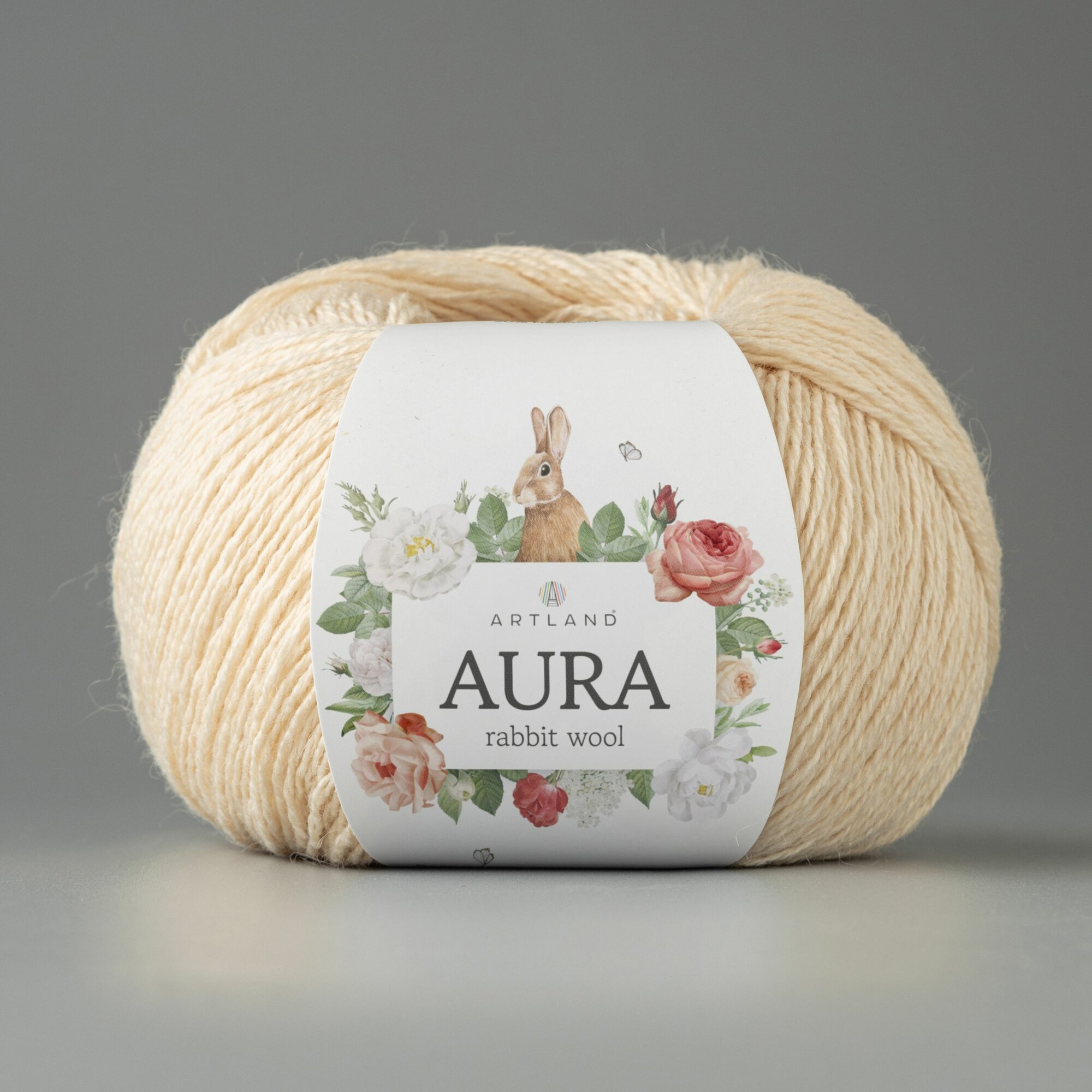 Пряжа для вязания Artland Aura 1 моток (350 м, 50 гр), цвет 70 кремовый