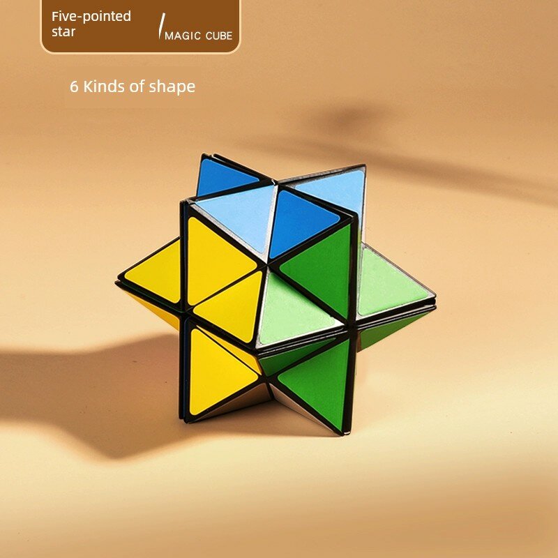Магнитный 3D геометрический кубик-головоломка 2x2: стандартная компоновка, нестандартная форма