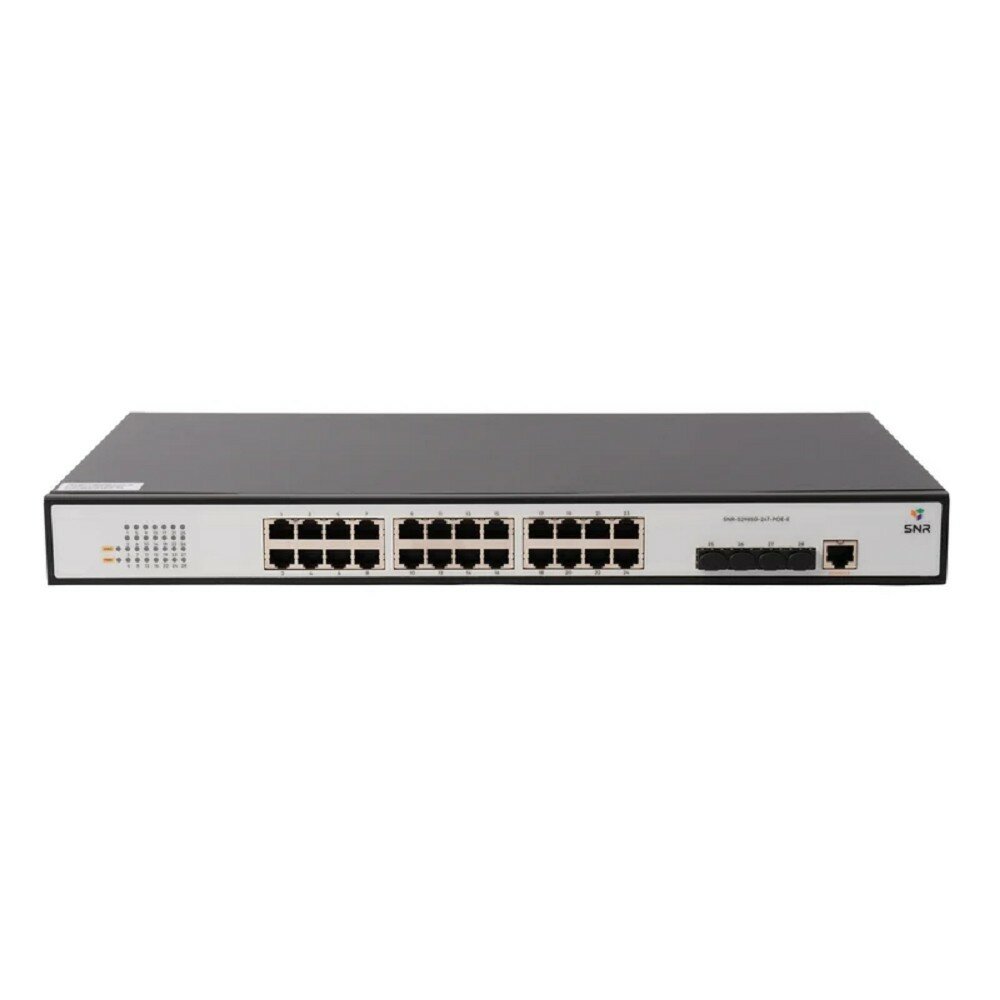 Коммутатор PoE SNR-S2985G-24T-POE-E SNR Веб-интерфейс 28 портов 1000 Мбит/сек