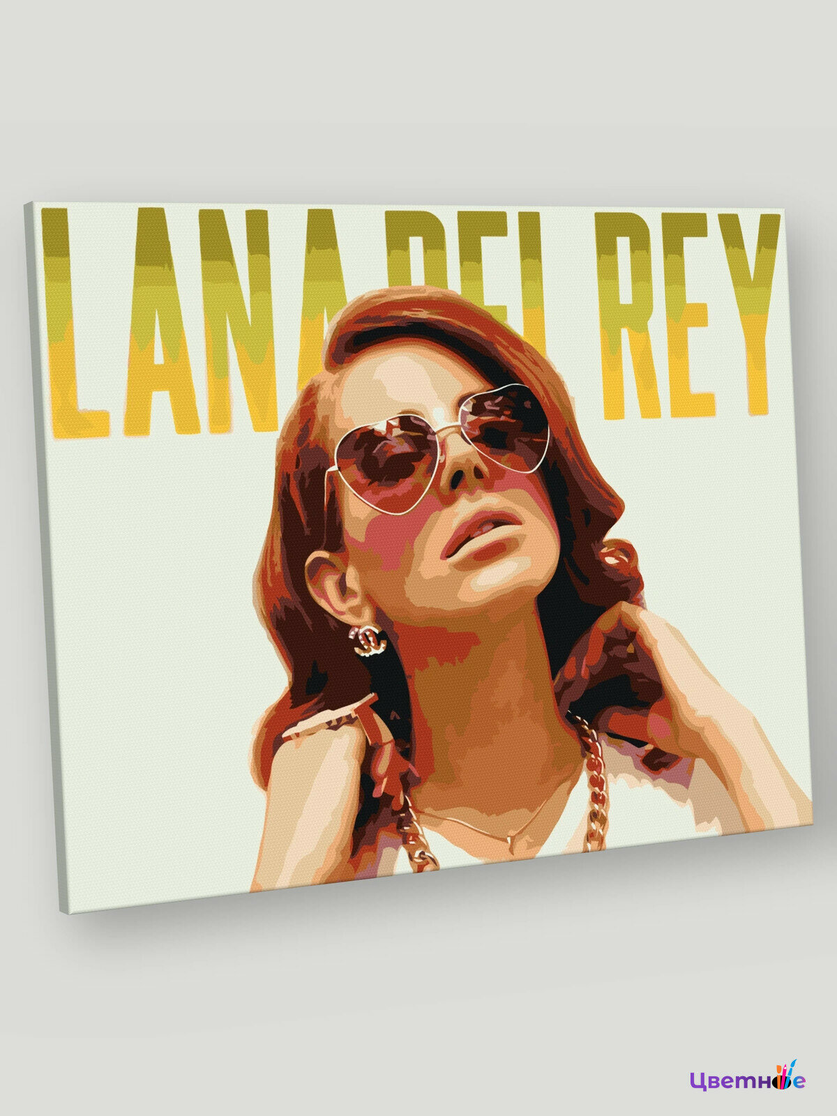 Картина по номерам на холсте с подрамником "Lana Del Rey Лана Дель Рей: Обложка альбома", Раскраска 40х50 см, Девушки