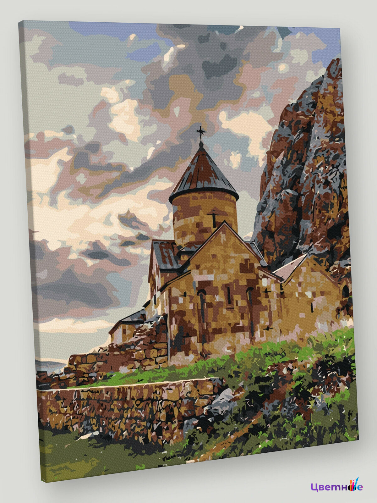 Картина по номерам Армения: монастырь Нораванк в горах 40x50