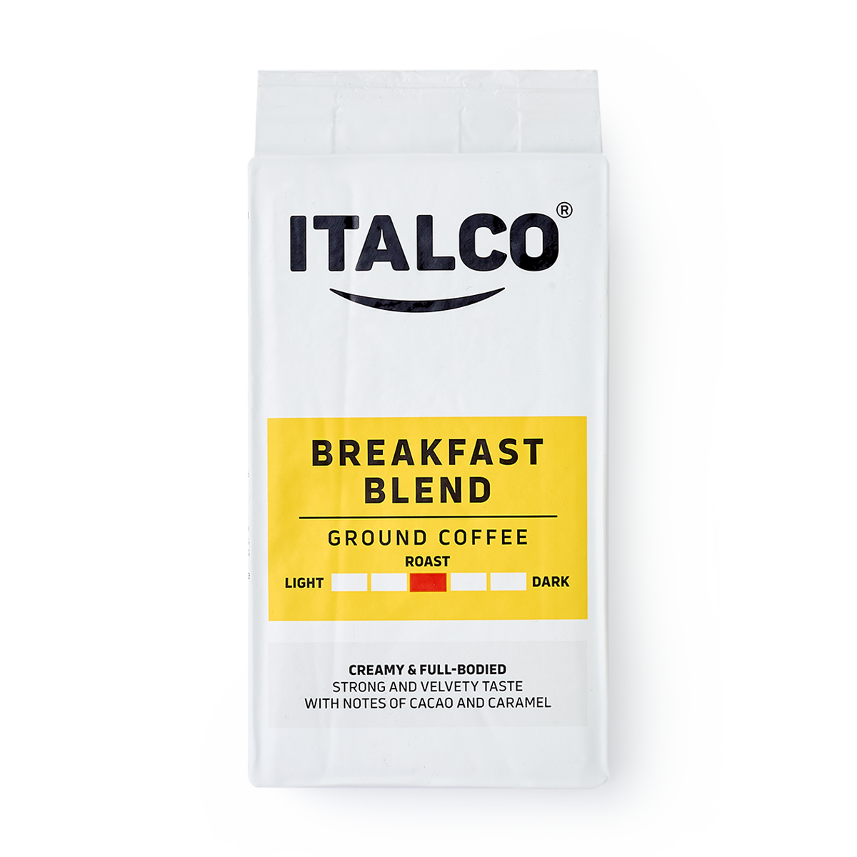 Кофе молотый Italco "Breakfast Blend", средняя обжарка, 200,6 ккал/100г