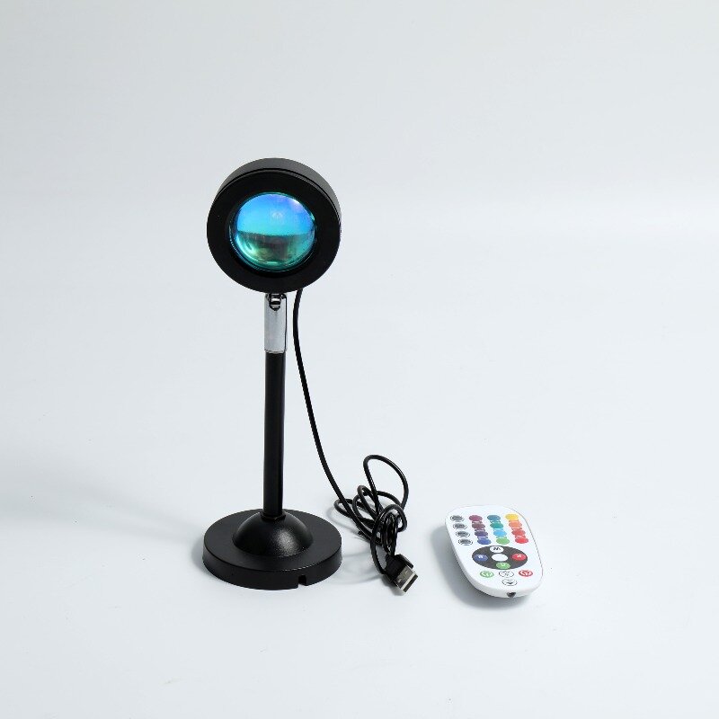 LED-проектор света, 16 цветов RGB, с пультом ДУ, USB-питание, настольная лампа и ночник для комнаты