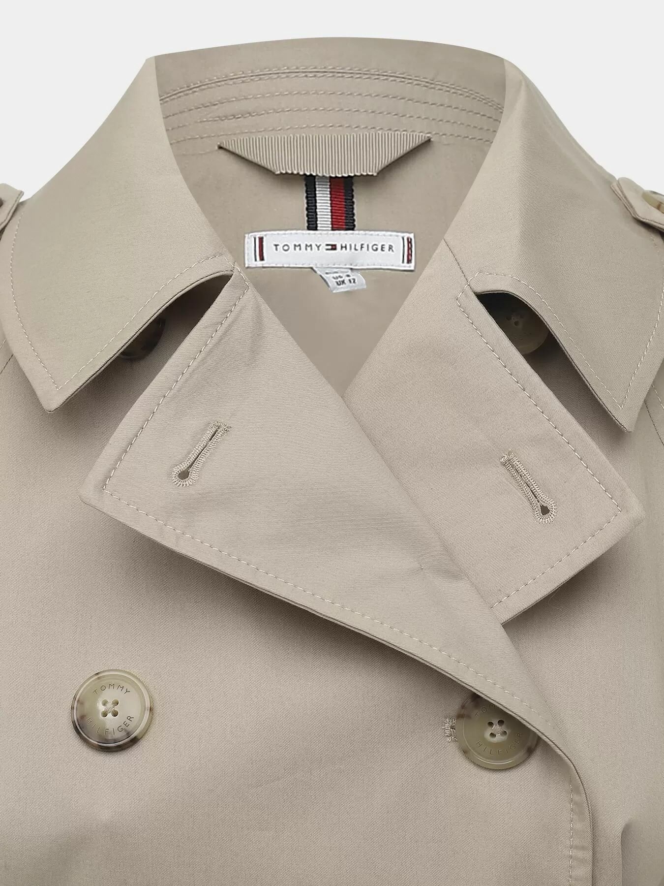 Плащ TOMMY HILFIGER Весна-лето 2025, размер 44, бежевый — фото 1