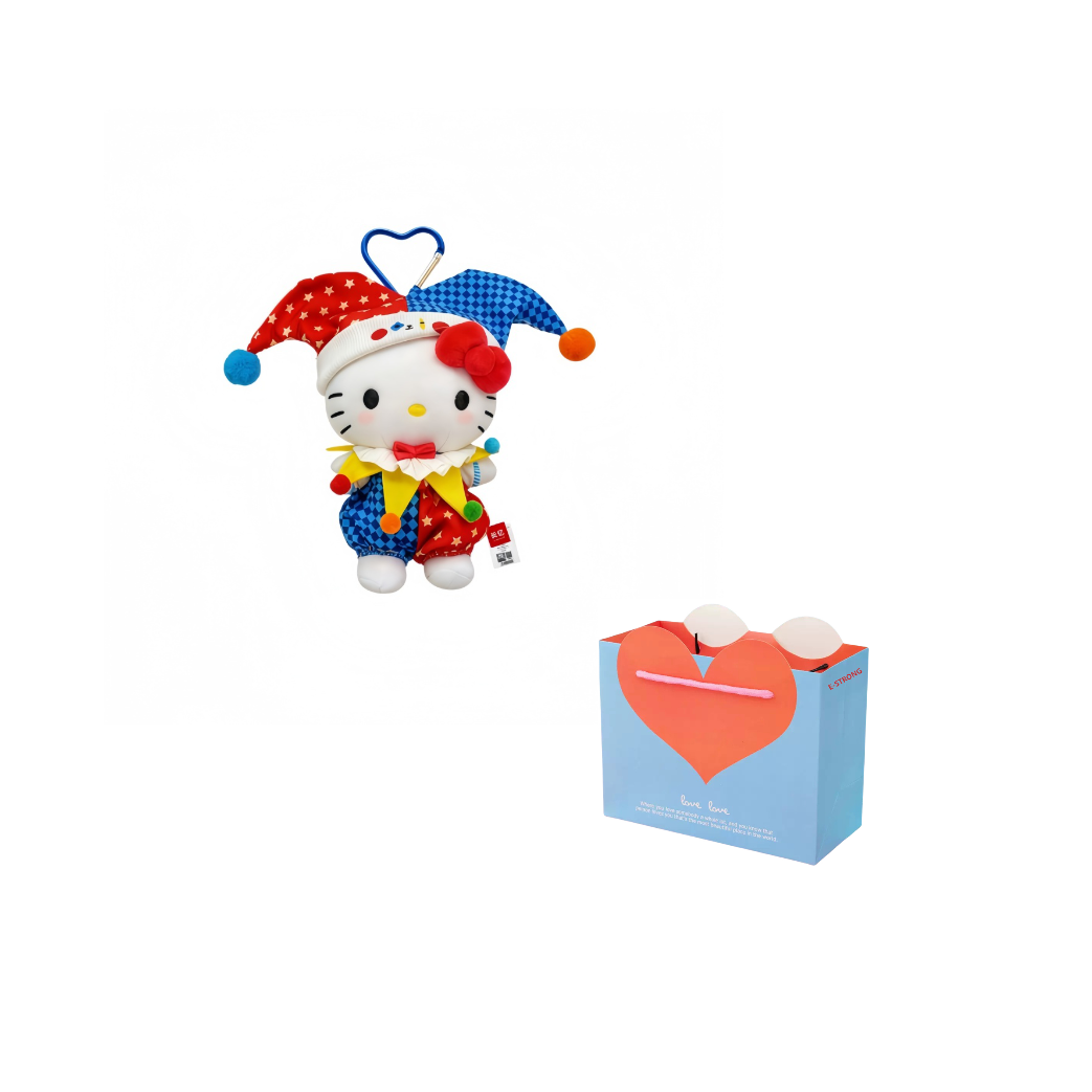 E Strong X Sanrio Kitty50 Anniversary Collection Детская непосредственность Синий Мягкие брелоки-игрушки 12 см Высокий