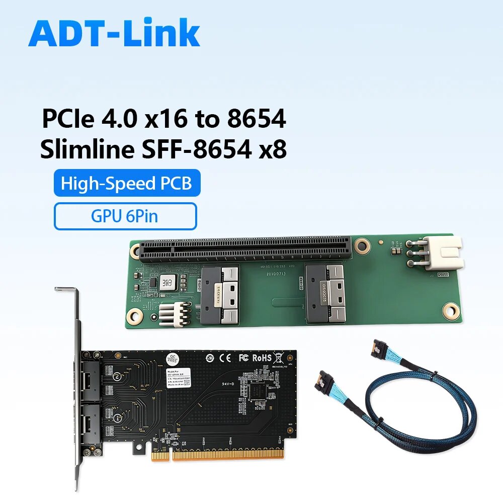 Райзер PCI-E 4.0 X16 8654 board — фото 1