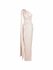 Платье One-shoulder draped gown