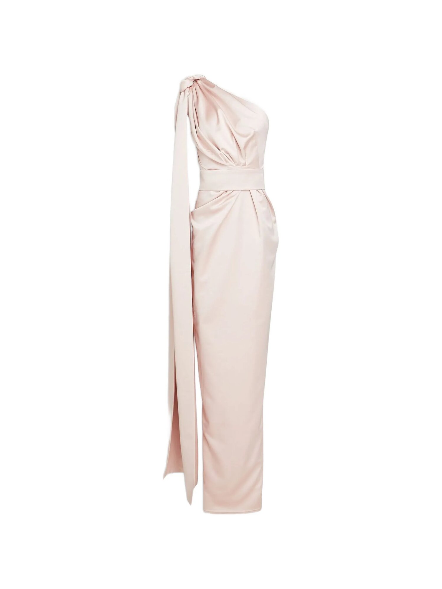 Платье One-shoulder draped gown