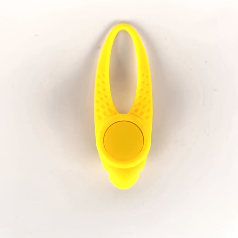 Светящийся LED-ошейник для собак и кошек со мигающей подсветкой и светоотражающими элементами для ночных прогулок и кемпинга, желтый, универсальный размер