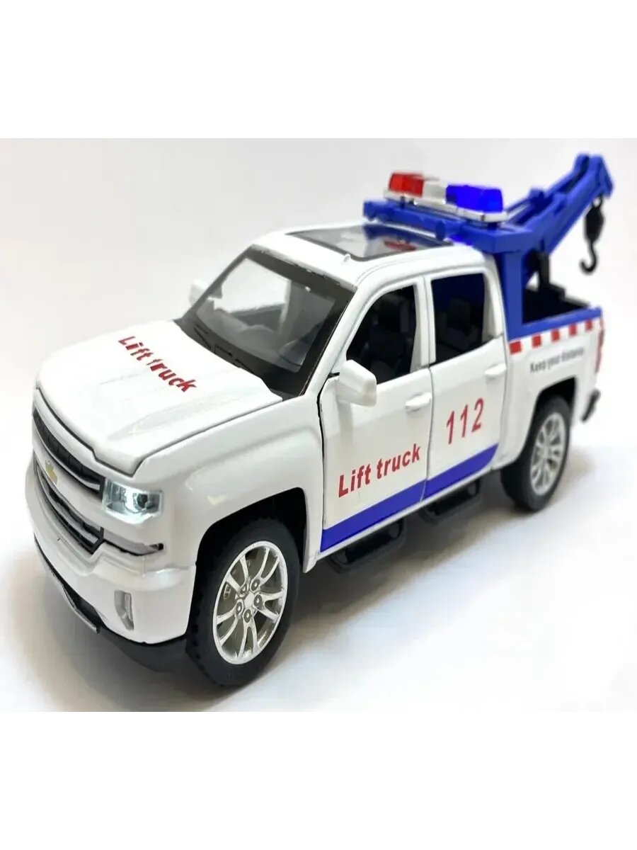 Машинка металлическая Шевроле Пикап Chevrolet Road Rescue