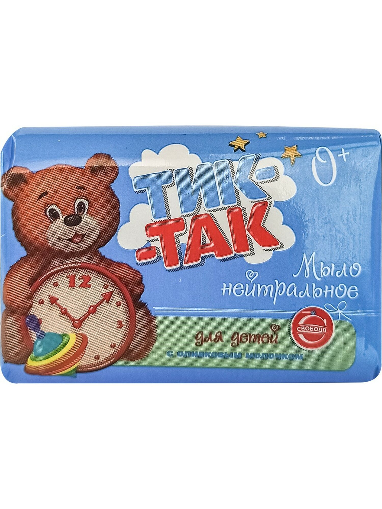 ТИК-ТАК мыло нейтральное для детей С оливковым молочком 0+ 90,0