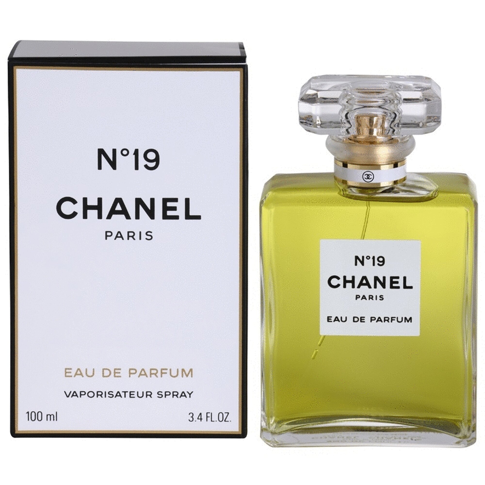 Духи Chanel №19, для женщин, объем флакона 28 мл, флакон, 1 упаковка