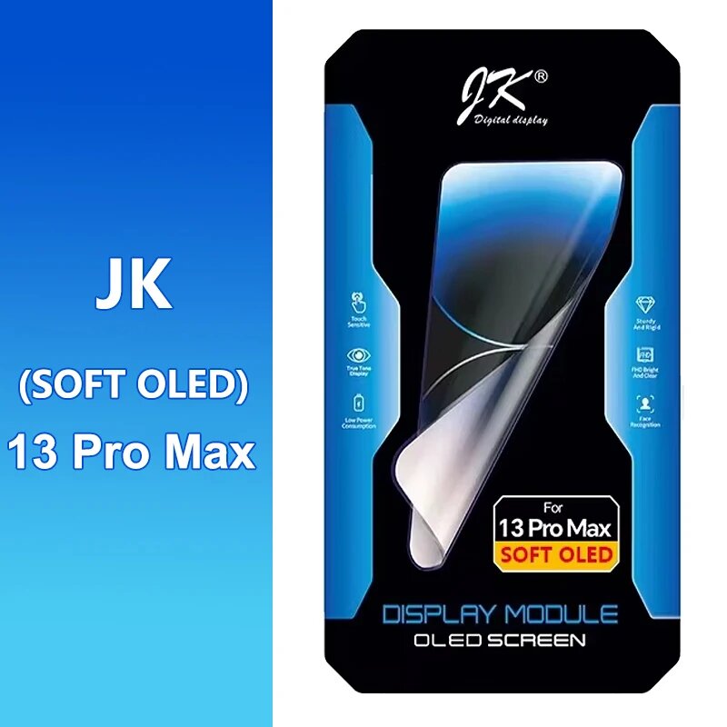 Дисплейный модуль JK SOFT OLED LCD для iPhone XS 11 12 13 14 15 16 17 Plus Pro Max: сенсорный экран и дигитайзер в сборе, замена