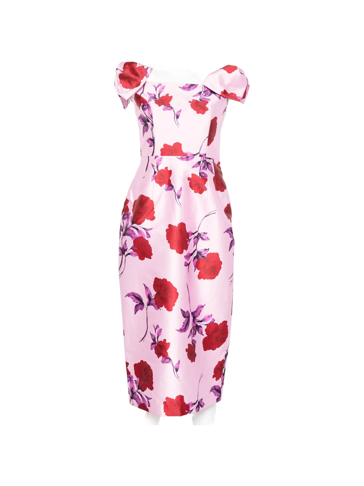 Платье Melora bow-detail floral-print midi dress