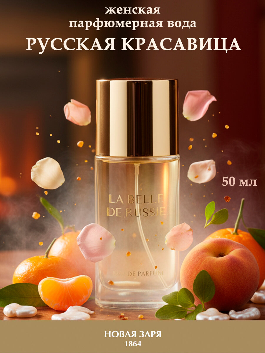 Парфюмерная вода "Русская красавица" женская 50 мл в футляре Новая Заря парфюм для женщин женский аромат