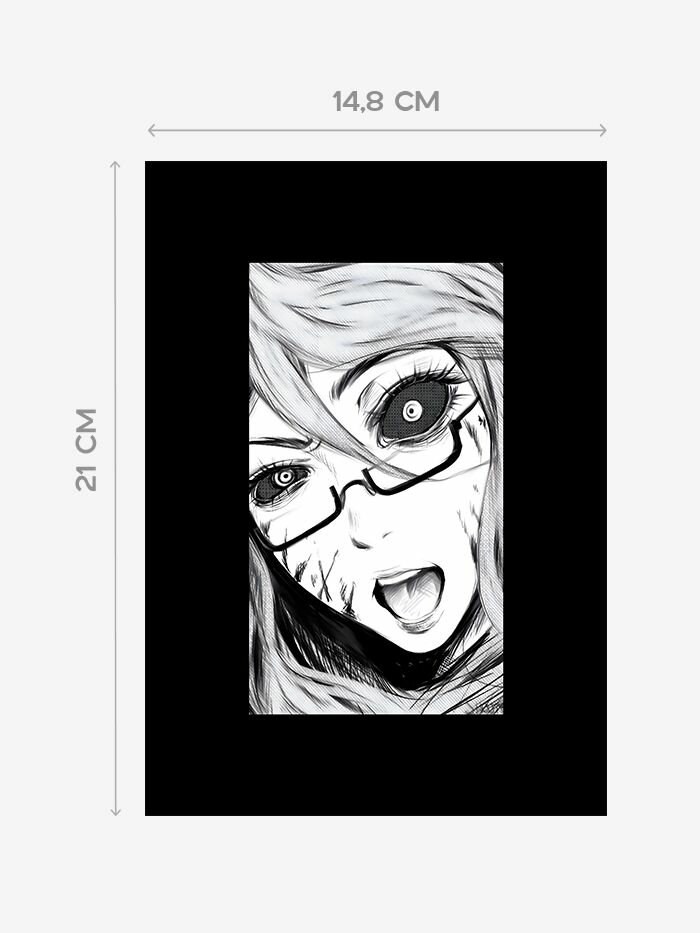 Блокнот А5 Аниме Токийский гуль Tokyo Ghoul, на кольцах, в точку
