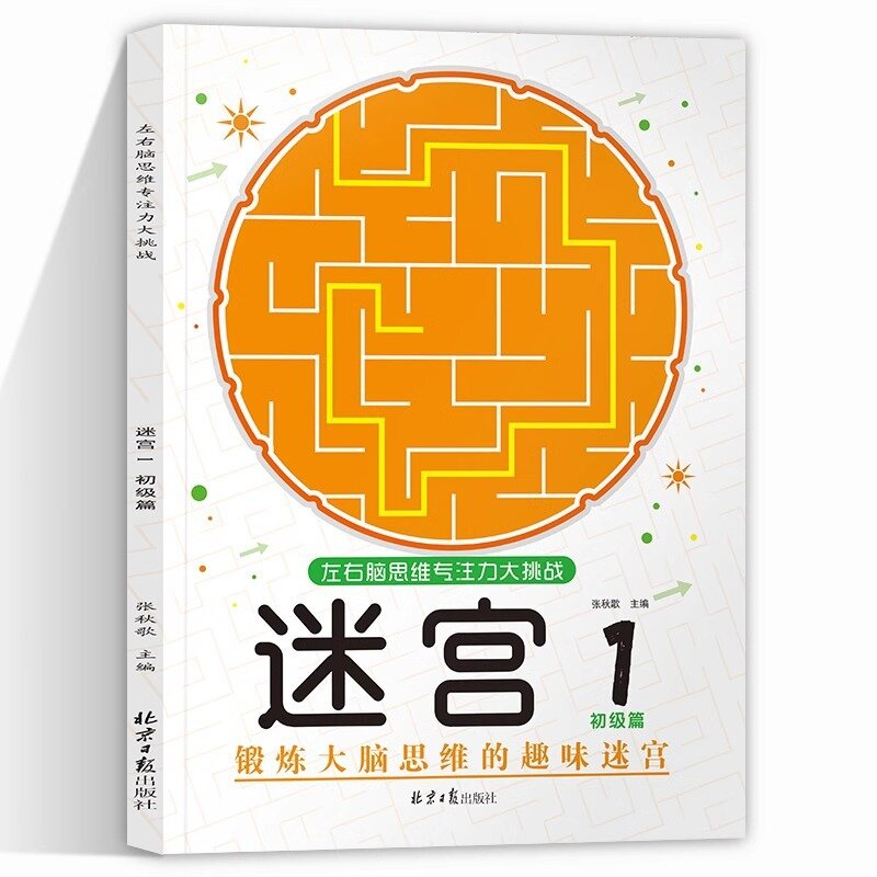 Большой формат лабиринтная книга для детей 3-8 лет, 54 страницы, учебное пособие для начинающих