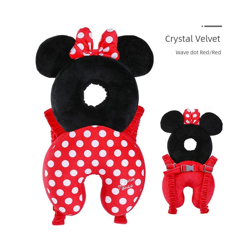 Disney Minnie Кристалл Флис Детская Подушка для Защиты Головы при Ходьбе, 38.5x19.5x5 см