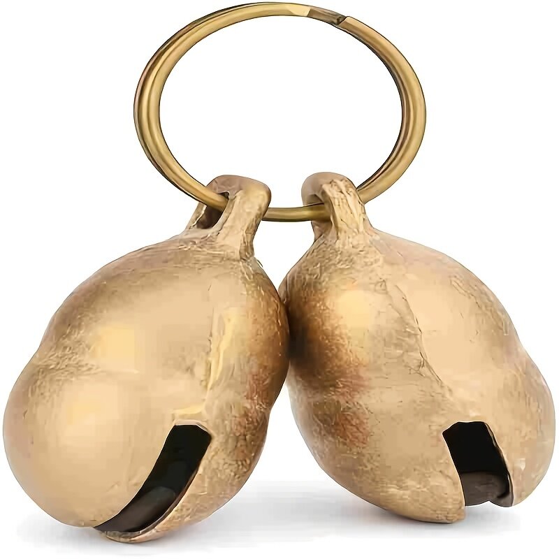 Медный колокольчик для собак (мелких, средних, крупных), овец и кошек, громкий и четкий звук, для ошейников и поводков, легкий, легко крепится для ежедневного ношения, для свадеб и питомников, 1 шт.