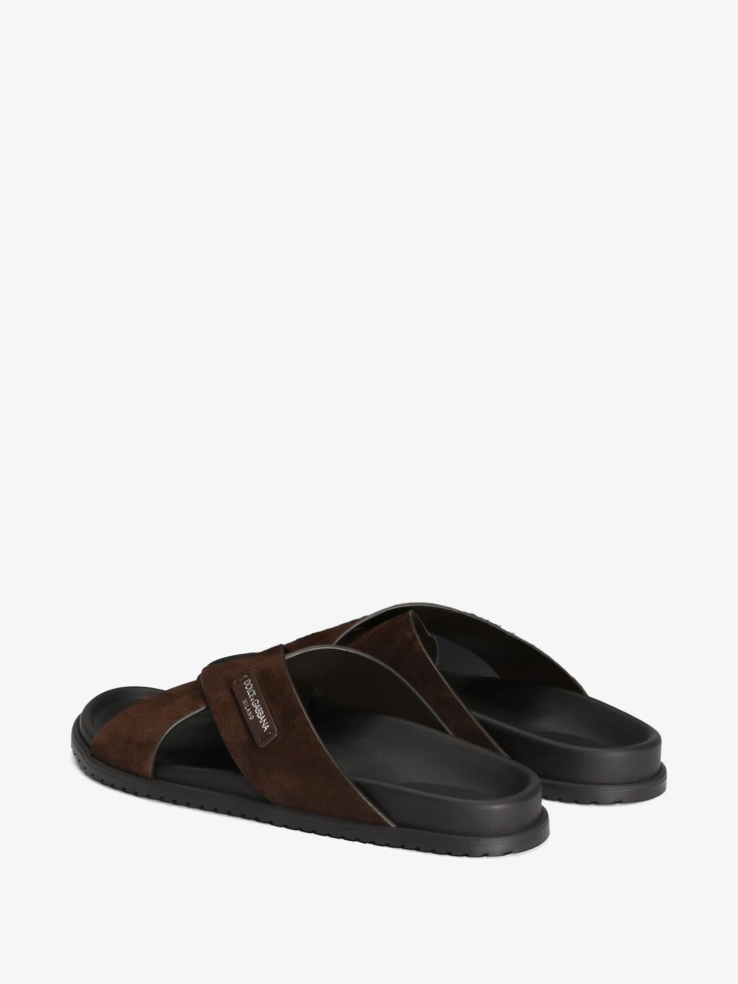 Сандалии DOLCE & GABBANA Sandals in split, размер 39 EU, коричневый — фото 1