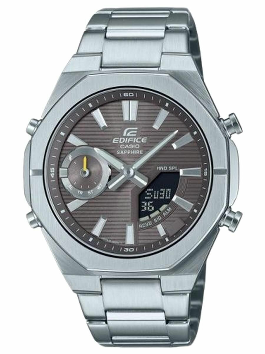 Наручные часы CASIO, коричневый, серебряный