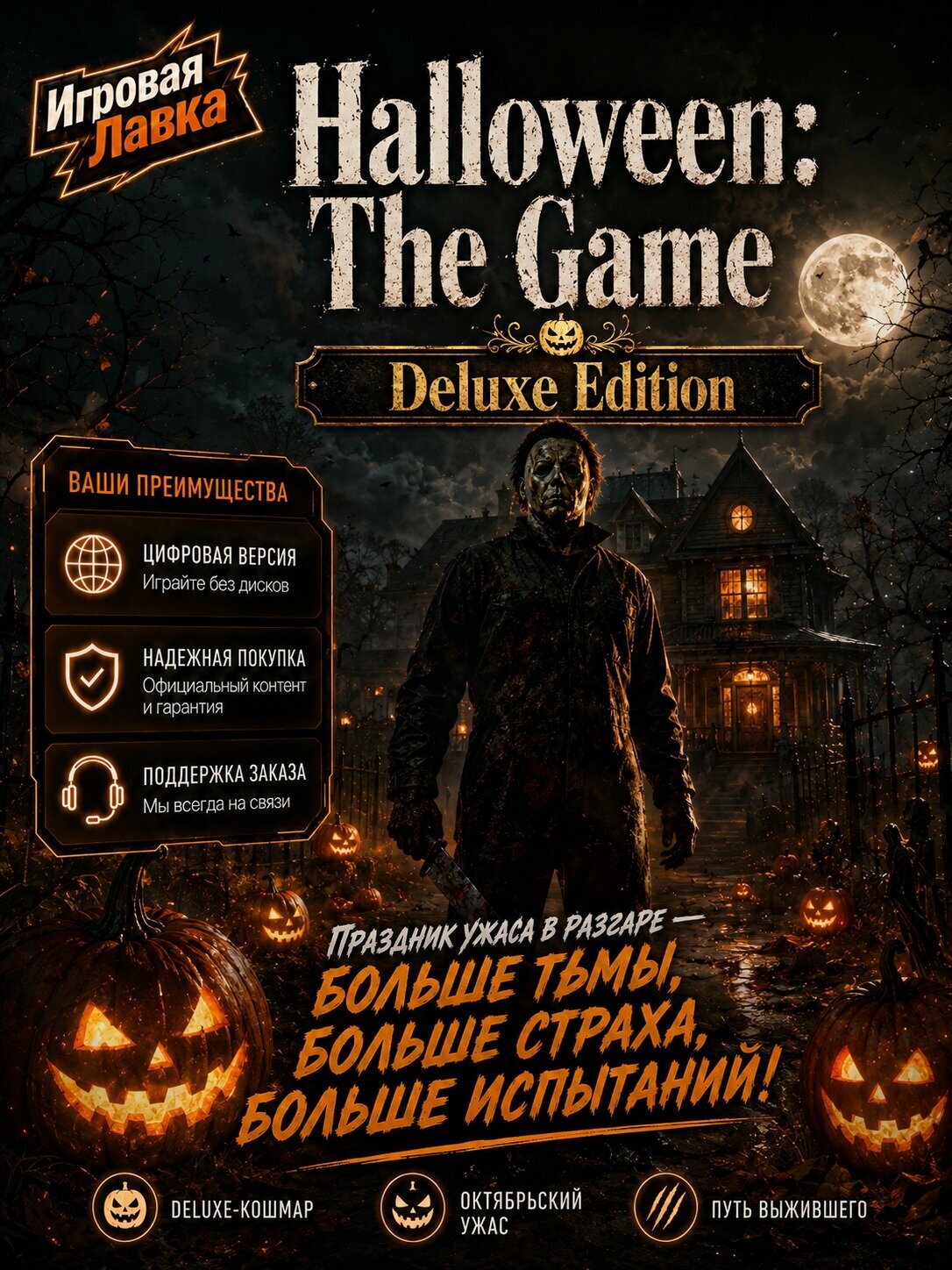 Halloween: The Game Deluxe Edition для PlayStation | Индия | Цифровой код активации