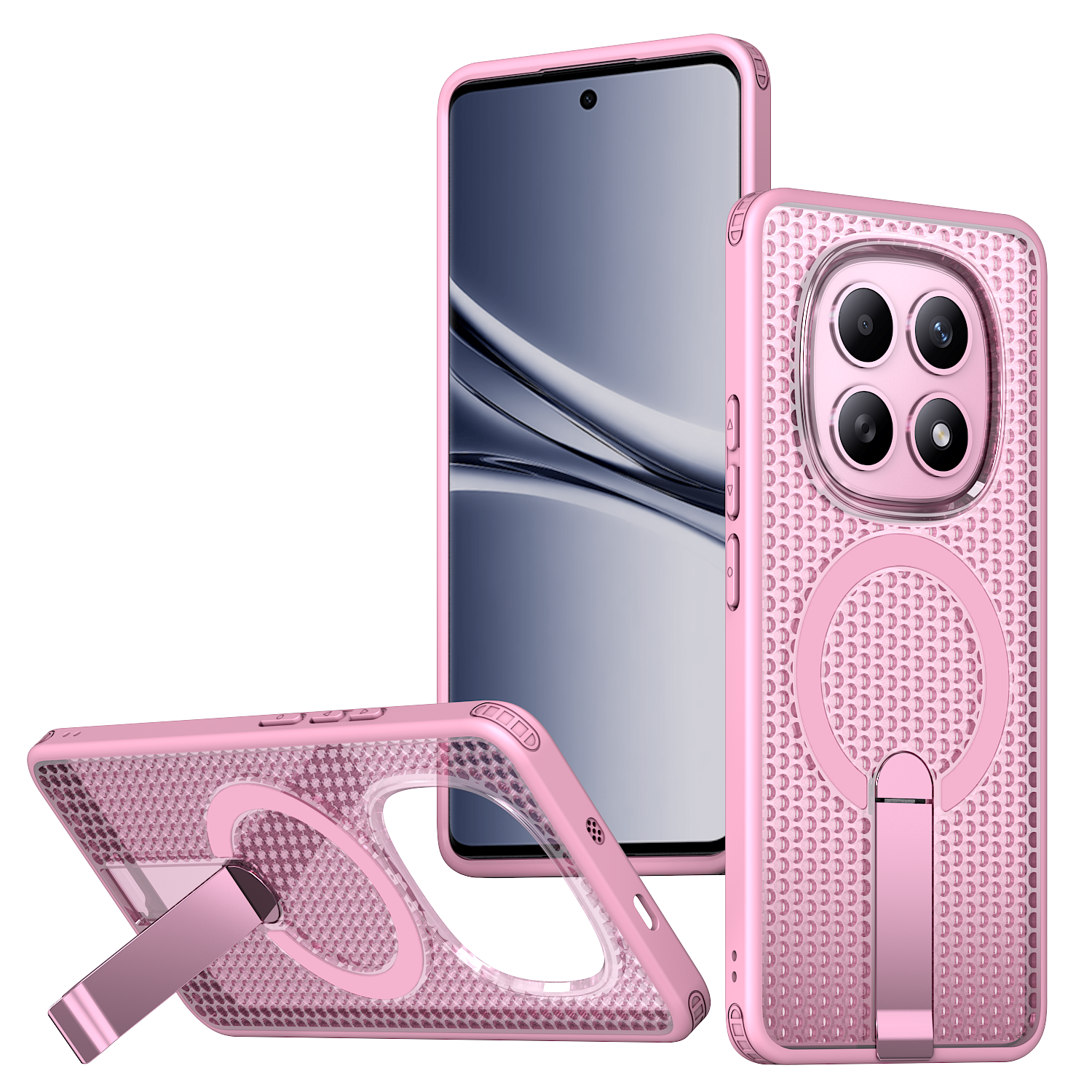 Чехол для Poco M8 5G / Redmi Note 15 5G / Поко M8 5G / Редми Нот 15 5G, soft touch, чехол-кардиомонитор, защита камеры, ударопрочный, встроенная подставка, усиленные углы, Xiaomi, Poco M8 5G*