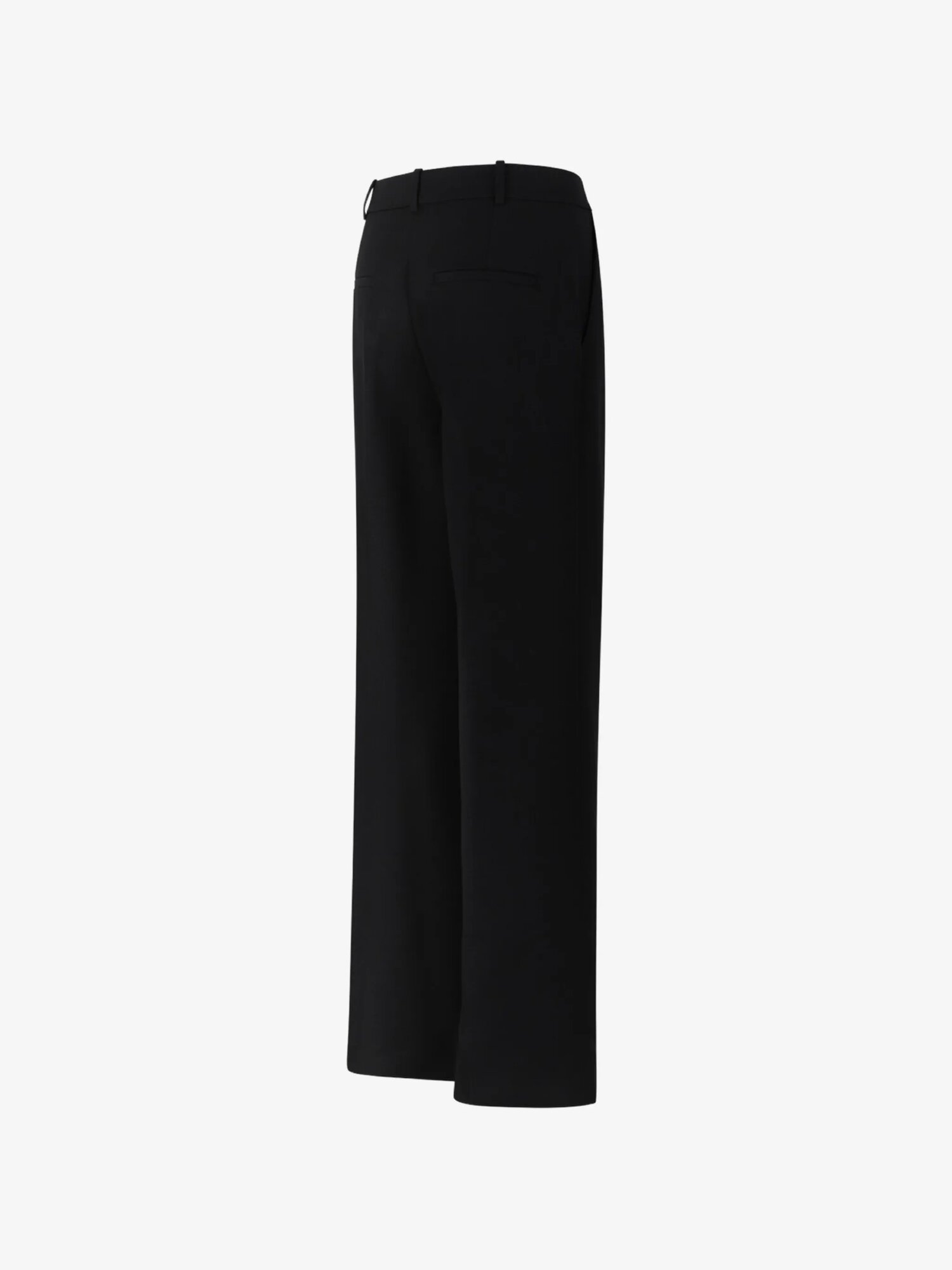 Брюки ANINE BING Pleated wide-leg trousers, размер 6, black — фото 1