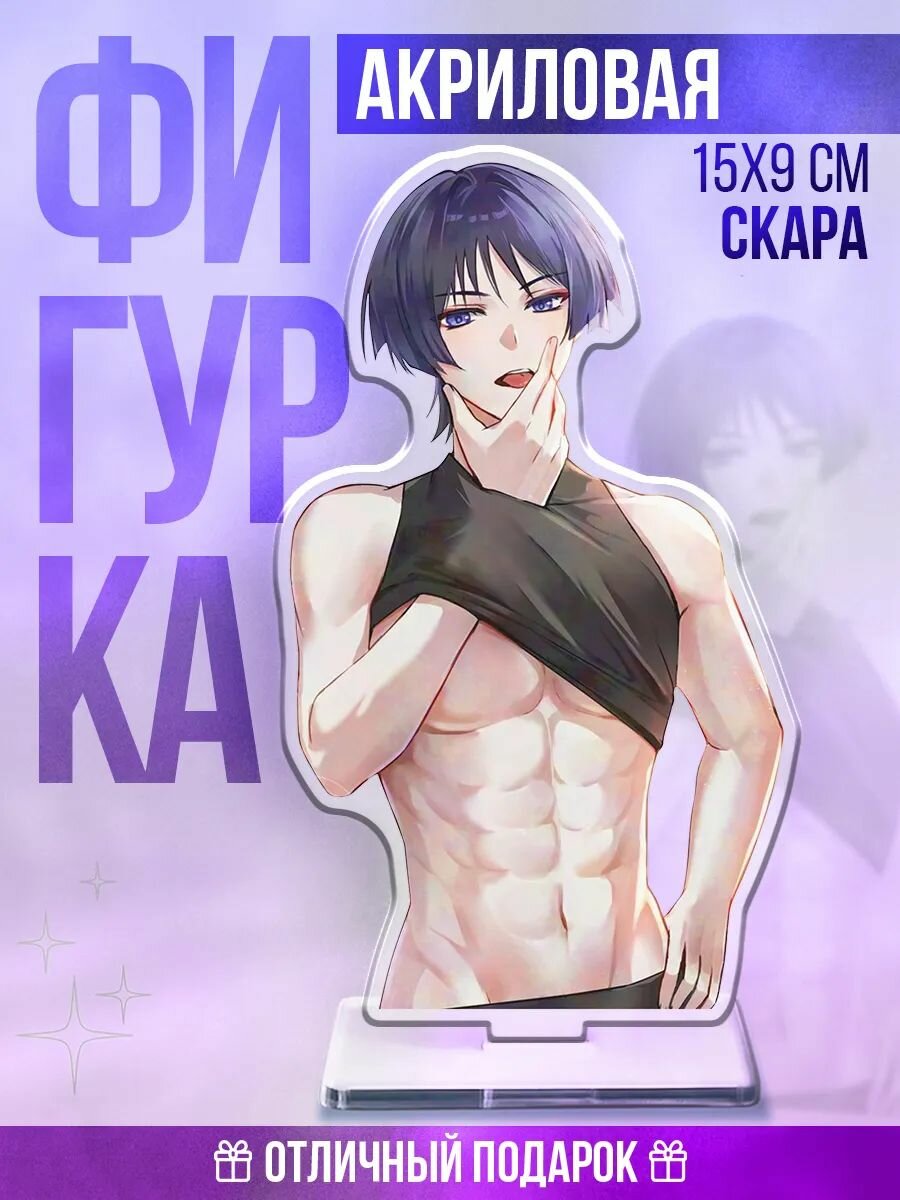 Акриловая фигурка на стол Genshin Impact Скарамучча