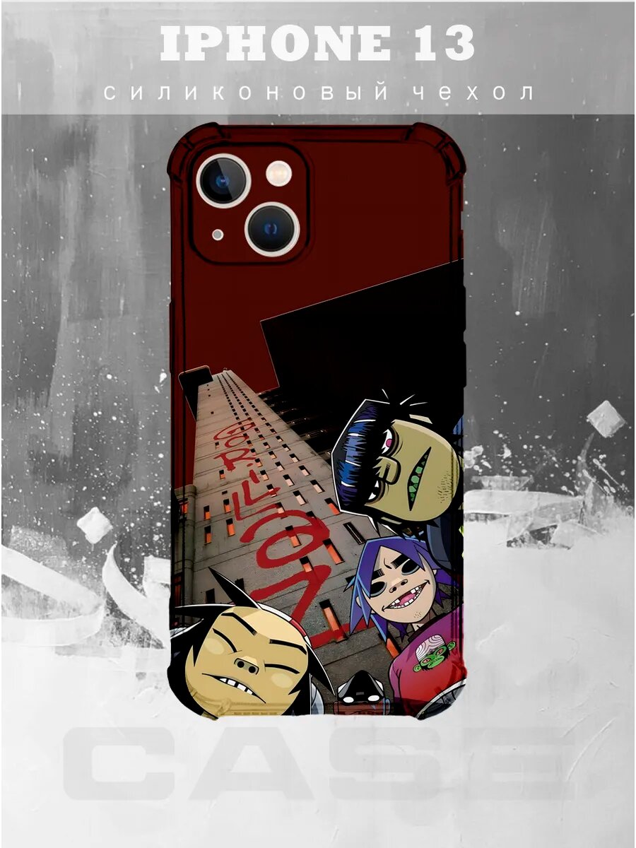 Чехол на IPHONE 13 с принтом Gorillaz