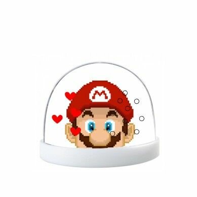 Водяной шар Марио/ Mario №4, Искусственный снег