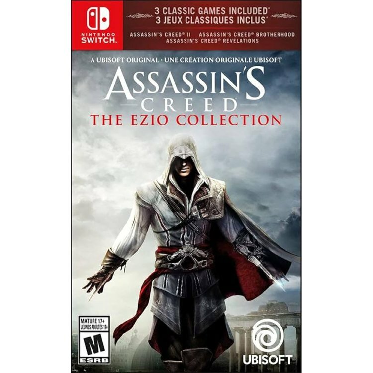 Игра NINTENDO SWITCH Assassin's Creed: Коллекция Эцио, белая, для всех возрастов, увлекательный сюжет, множество заданий