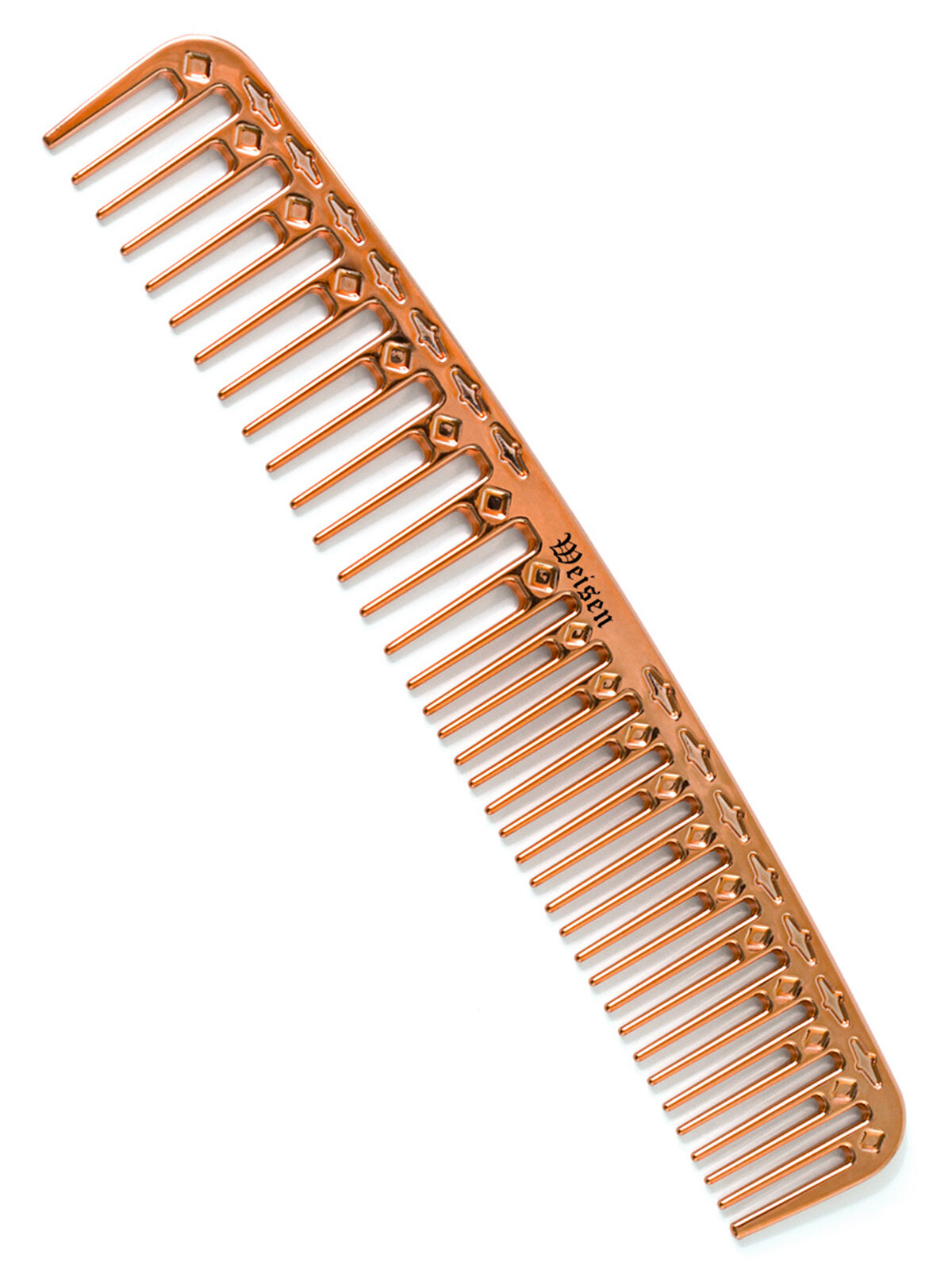 Гребень Weisen CB124-GOLD комбинированный, с редкими зубцами, 19 см, красное золото