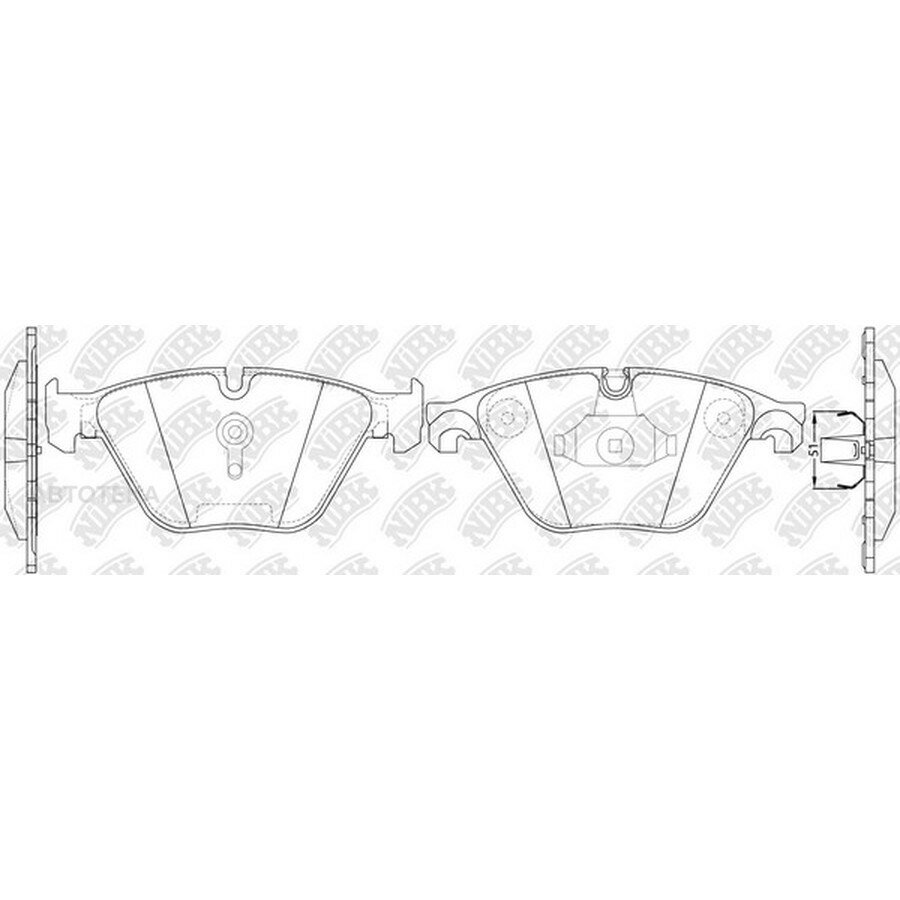 Колодки тормозные BMW 5(F10)/6(F12)/7(F01) 08- перед. NIBK PN0512