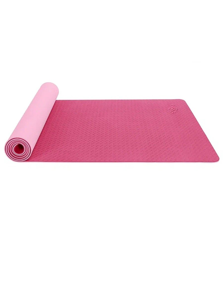 Коврик для йоги и фитнеса нескользящий Manduka, Цвет розовый